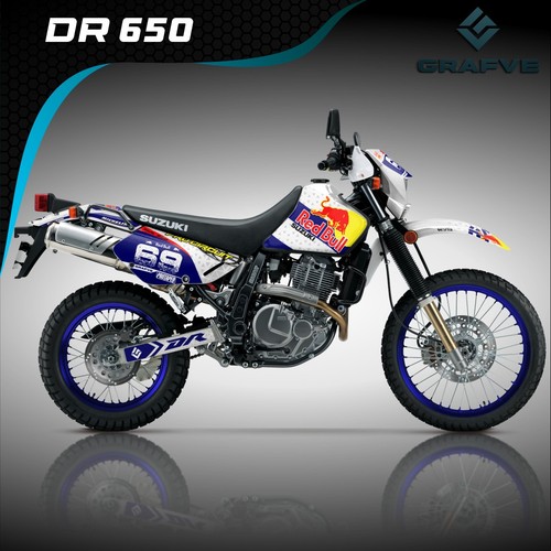 Dr650 Dr 650 kit decals graphics Suzuki Stickers Supermoto CUSTOM Mx ...