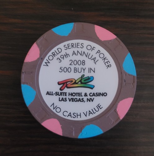 Rio Las Vegas WSOP 500 Buy In Casino Chip from 2008 | eBay