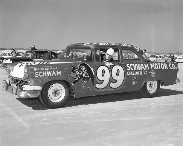 1956 Curtis Turner drove Charlie Schwam s 1956 Ford NASCAR Cup rac- Old ...