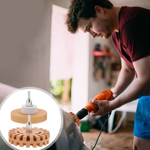 2 Pcs Sticker Remover Wheel for Drill Eraser Tool Adhesive Car Decal ...