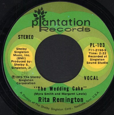 Rita Remington Wedding Cake 7" vinyl USA Plantation 1973 PL103 | eBay ...