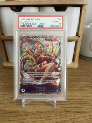 Kujyaku OP11-004 EN 2025 Treasure Cup Top 64 Prize One Piece PSA 10 ...