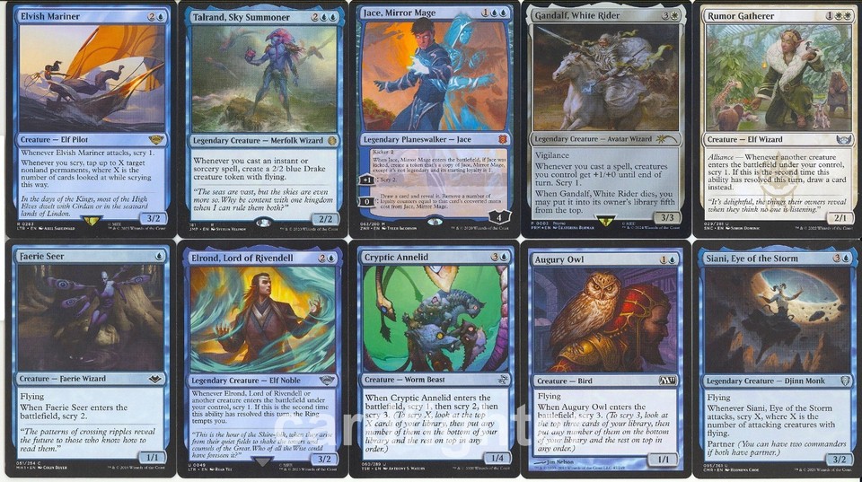 Custom Scry Token Commander EDH Deck - Elminster - MTG Magic | eBay