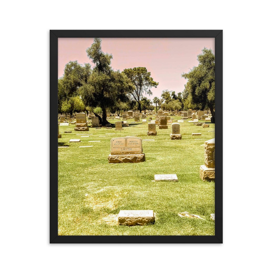Cemetery Framed Poster Wall Art Photography Print | eBay