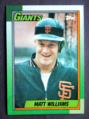 Matt Williams #41 Topps 1990 Baseball Card (San Francisco Giants) *VG ...