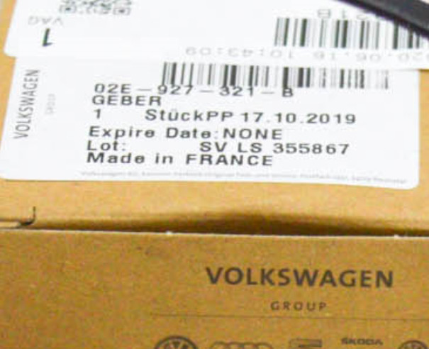 NEW AUDI A3 8P SPEED SENSOR WITH TEMPERATURE SENSOR 02E927321B 02E-927 ...