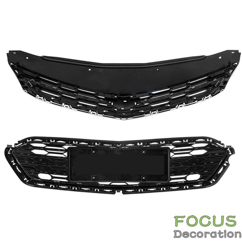 Front Bumper Cover & Front Upper and Lower Grille For 2016 2017 2018 ...