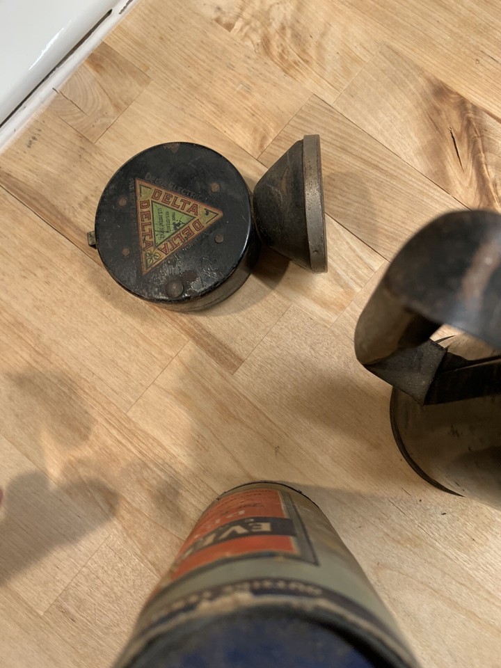 antique delta lantern 1914 with dry cell battery still inside | eBay