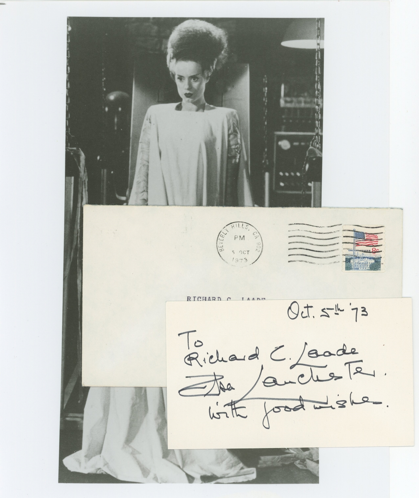 Elsa Lanchester - Iconic Actress: Bride of Frankenstein - Autographed ...