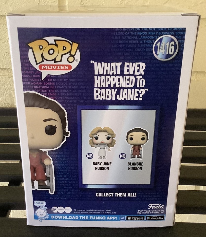 BLANCHE HUDSON FUNKO POP #1416 WHAT EVER HAPPENED TO BABY JANE? ***B/W ...