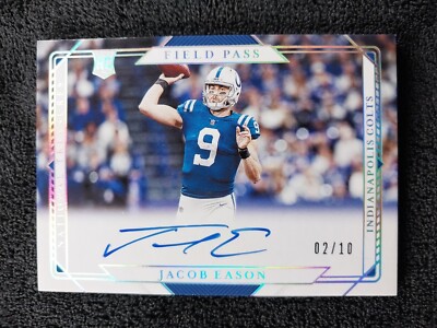 2020 National Treasures Rookie Signatures Field Pass Holo #/10 Jacob ...