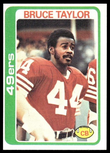 1978 TOPPS BRUCE TAYLOR K SAN FRANCISCO 49ERS #348 | eBay