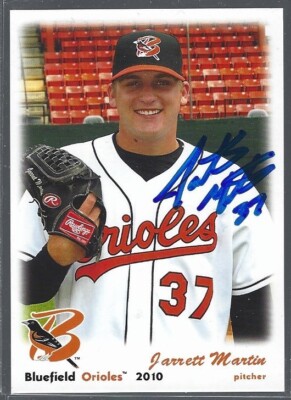 2010 Grandstand Bluefield Orioles Jarrett Martin IP autograph signed ...