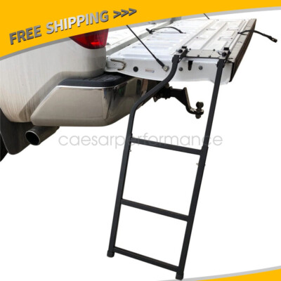 Universal Heavy Duty Foldable Tailgate Ladder Step for Pickup Truck ...