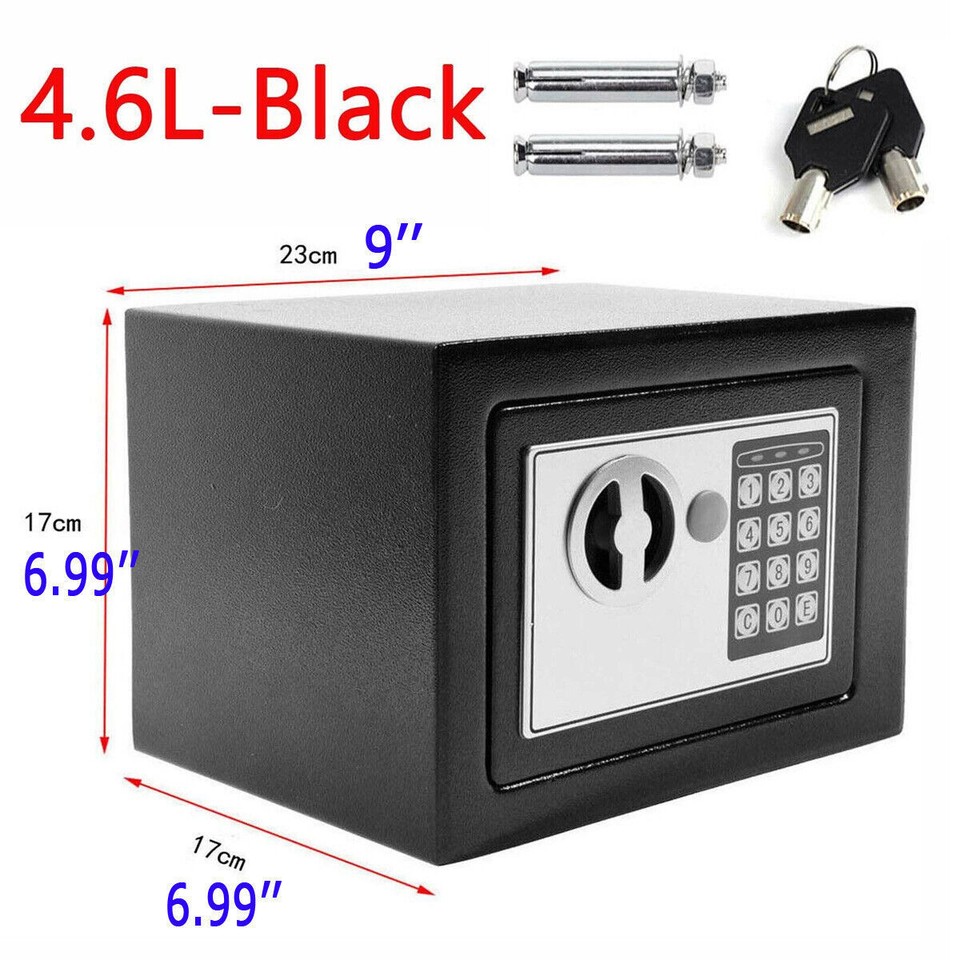 High Security Home Safe Safebox Secure Storage Box With Digital And Key ...