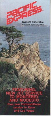 Pacific Express timetable 1983/04/24 | eBay