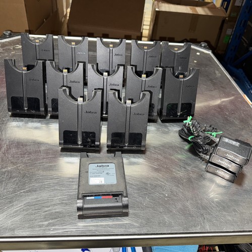 (Lot Of 13) Jabra Pro Charging Bases 920-69-508-105 WHB003BS W/Powers ...