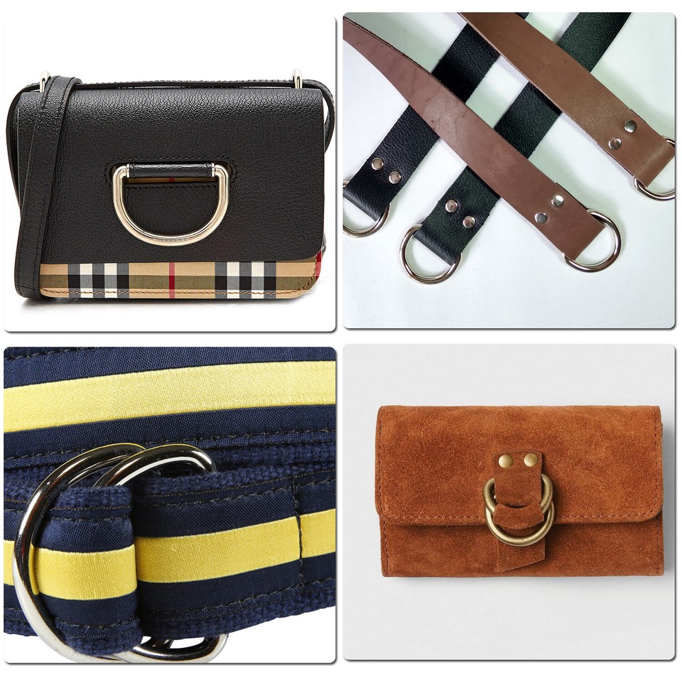 D Rings Metal Loops Buckle Webbing For Bag Straps Dog Collar Crafts ...