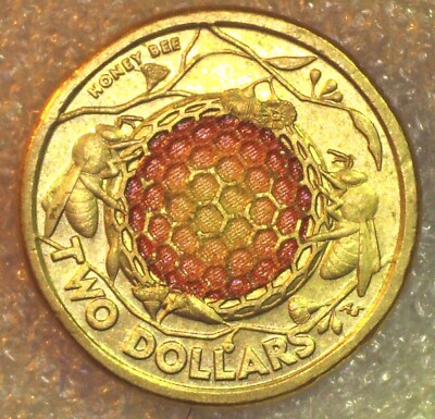 2022 Australian Two Dollar Honey Bee Coin In Good Circulated Condition ...