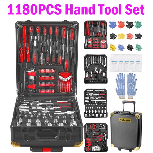 1180 PCS Professional Hand Tool Set Aluminum Case Tool Kits With ...