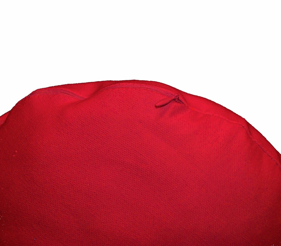 aa129n Hot Red Round Shape Cotton Canvas Cushion Cover/Pillow Case ...