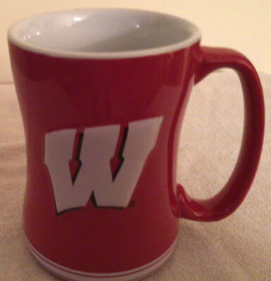 Wisconsin Badgers Red and white ceramic Collegiate Mug | eBay