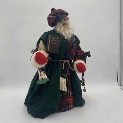 Unique VTG Dee Gann Scottish Santa Claus 17” House of Hatten Ye Olde ...