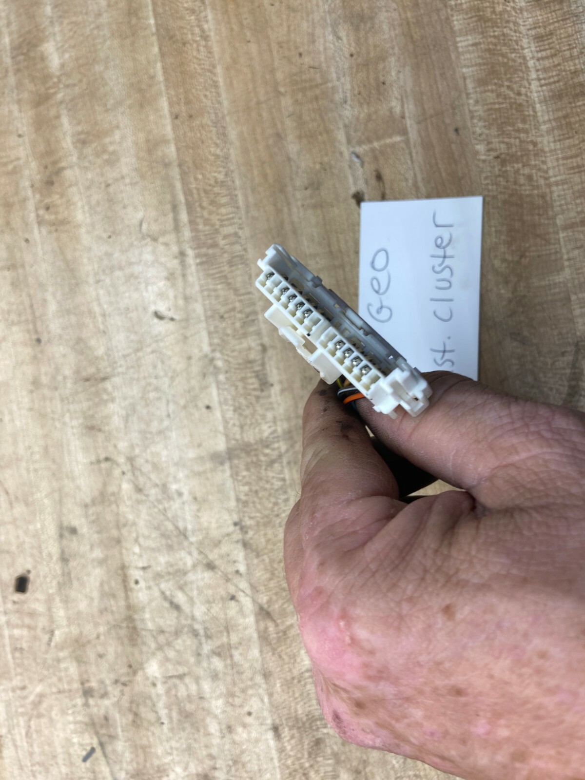 1992-1995 GEO METRO INSTRUMENT CLUSTER **WHITE** WIRING CONNECTOR ...