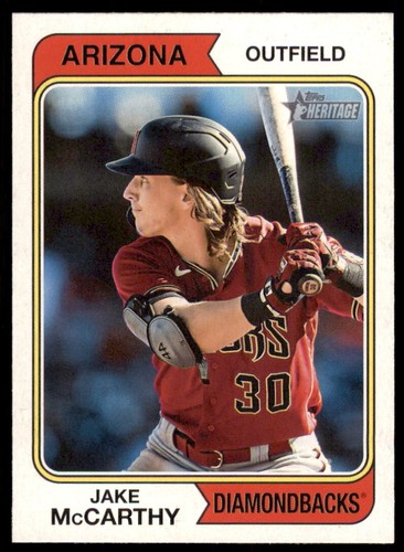 Jake McCarthy 2023 Topps Heritage High Number Short Print Card SP #469 ...