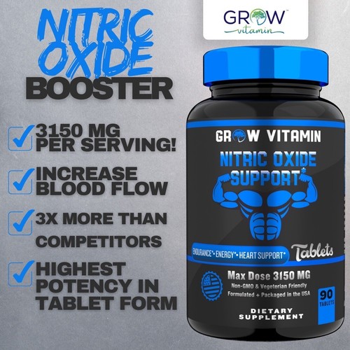 Grow Vitamin GF-9, 90 Tablets Human growth hormone, Testosterone ...