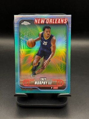 2024-25 Topps Chrome Basketball 🏀TREY MURPHY III Aqua Refractor /199🏀 ...