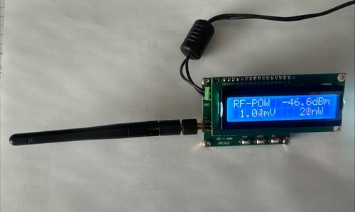 1MHz～10GHz -50～0dBm RF power meter Can set RF Power Attenuation value W ...
