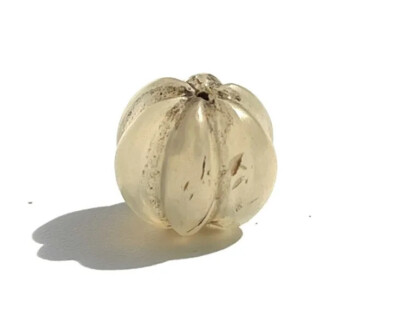 Antique large Carved crystal Stone bead Melon Shape From Vietnam | eBay