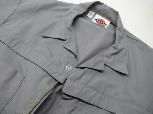 DICKIES Jumpsuit Coveralls Mechanic Grey Short Sleeve 42 Tall new and ...