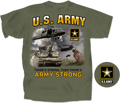 United States Army Strong Tee Military Green T'Shirt | eBay