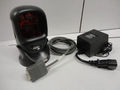 Symbol LS9203 Serial RS-232 Hands Free Laser Barcode Scanner * Standard ...