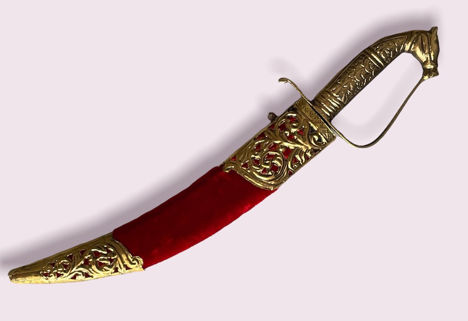 Wedding For Groom Golden look Ceremonial Knife dagger horse head ...