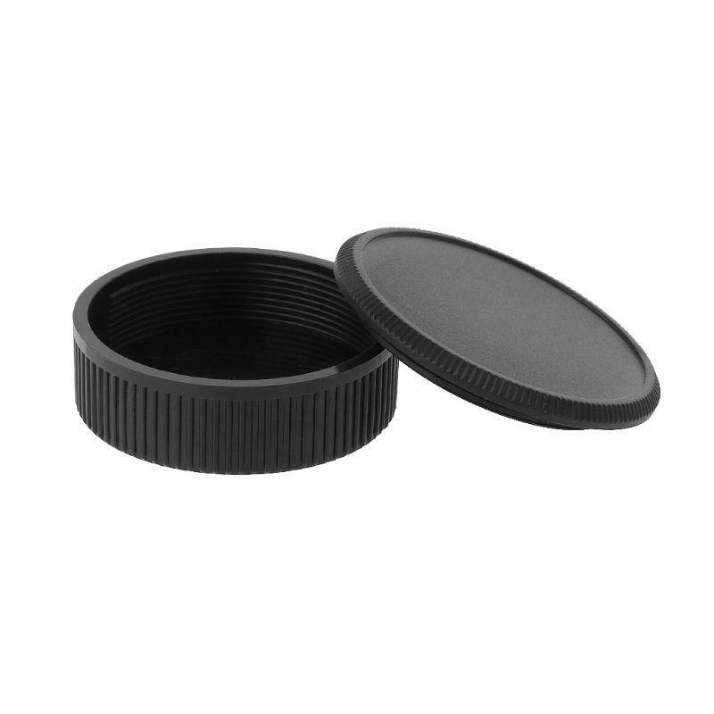 Front Body Cap & Rear Lens Cap Replacement for 39mm Leica M39 L39 Black ...