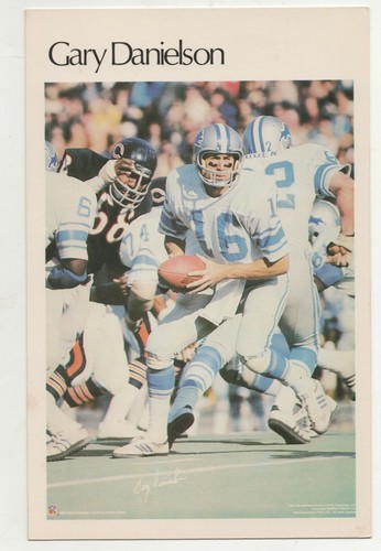 GARY DANIELSON - DETROIT LIONS - 1981 MARKETCOM NFL MINI POSTER | eBay