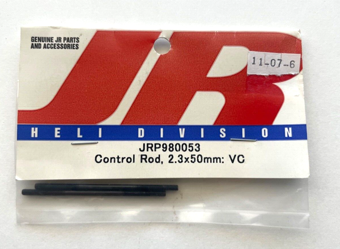 JRP980053 Control Rods 2.3 x 50mm VC By JR Radio Control Helicopter New ...