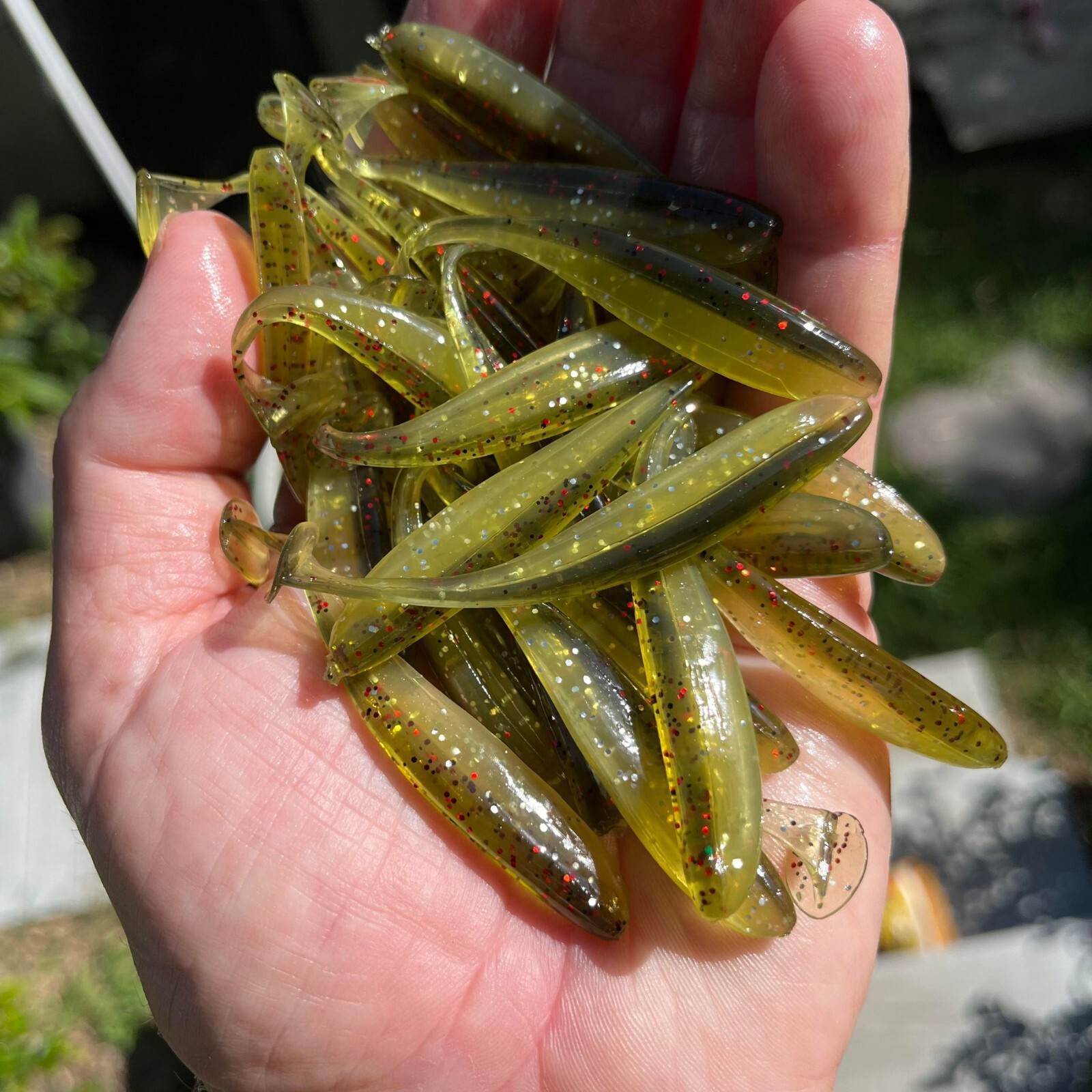 20 Soft Plastic Fishing Lures 70mm Paddle TAIL FLATHEAD Bream Bass Cod ...