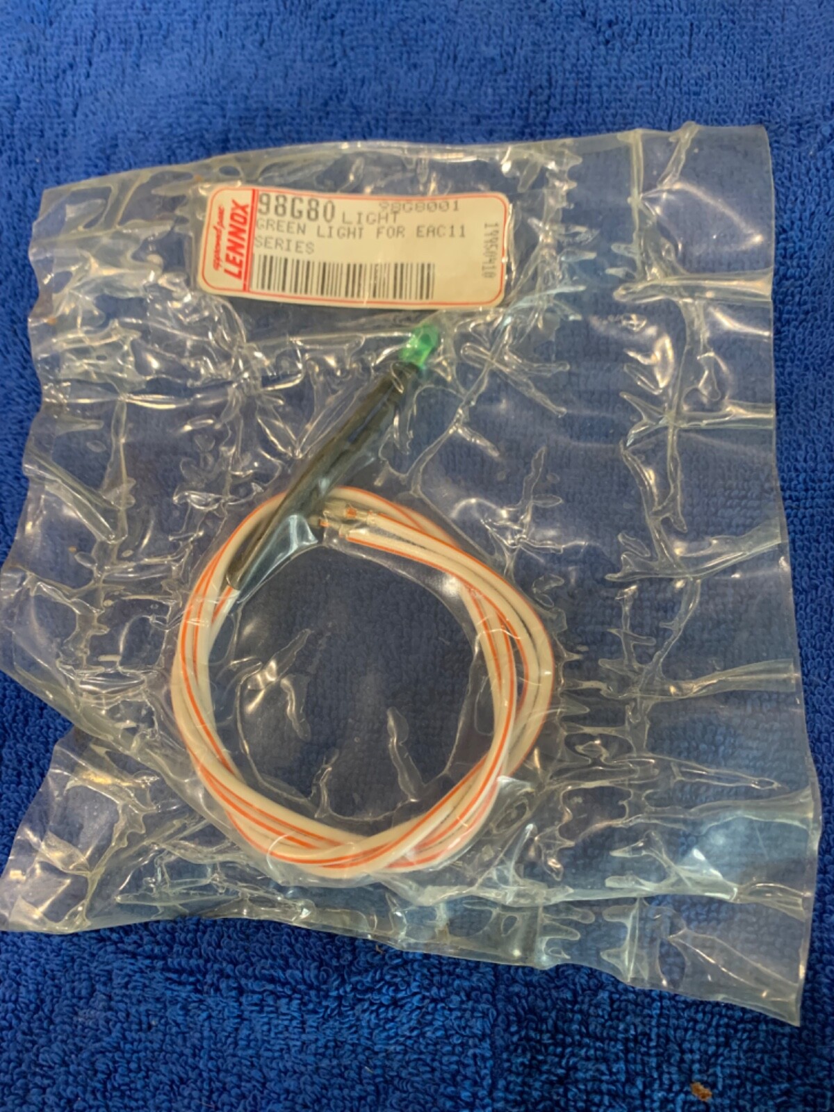 New Lennox Electronic Air Cleaner Indicator Light 11 series 98G80 Green ...