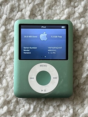 Apple iPod Nano 3rd Generation 8GB MB253LL - Light Green | eBay