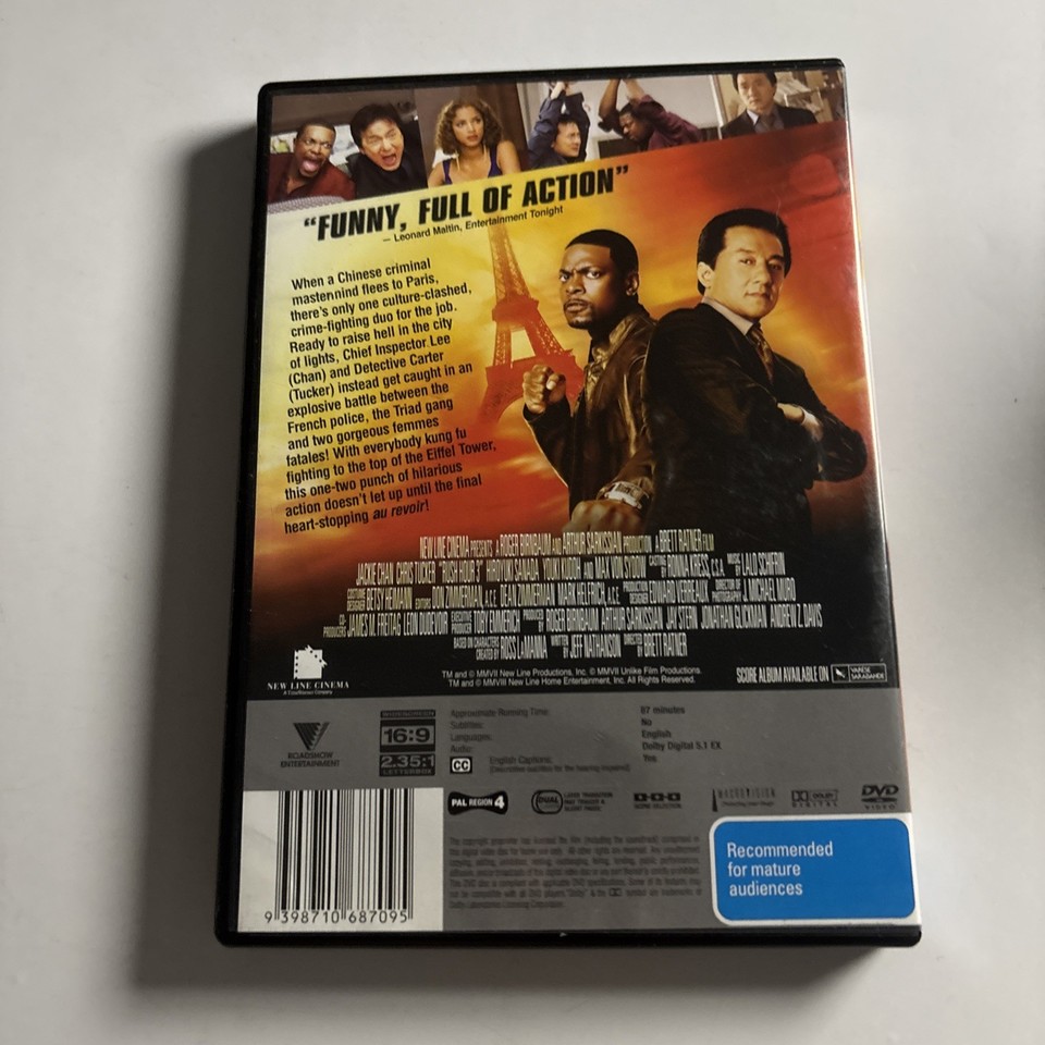Rush Hour 3 (DVD, 2007) Jackie Chan, Chris Tucker Region 4 NEW | eBay UK