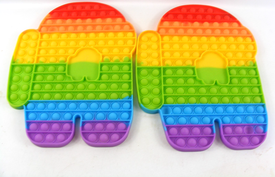 Among Us Game Sensory Pop 30 cm Toy Rainbow Anxiety Stimming Soothing ...