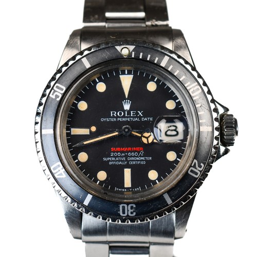 Rolex Submariner 1680 Red Mk 2 Meters First 1970 Ghost Bezel Great ...