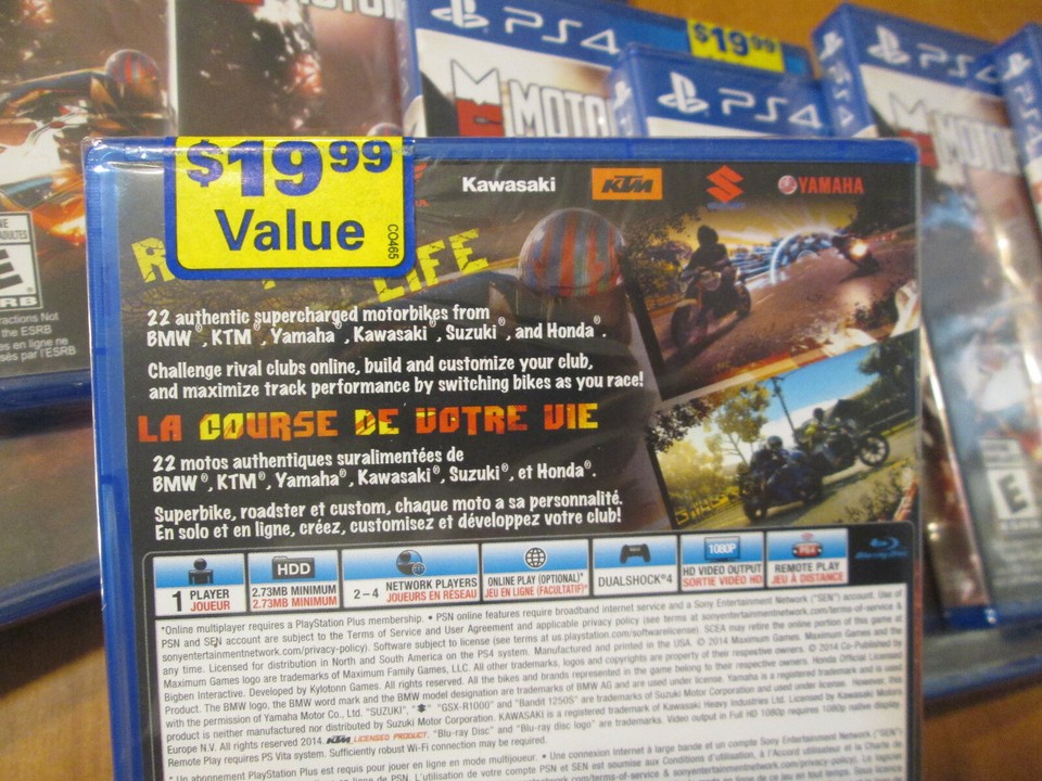Motorcycle Club PS4 PLAYSTATION 4 SONY BRAND NEW FACTORY SEALED ...