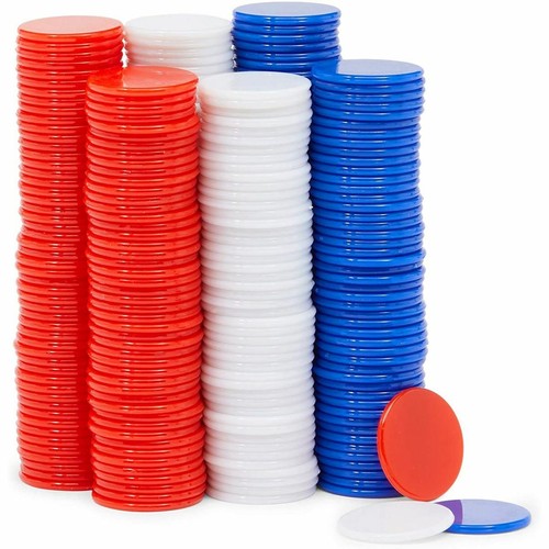 Plastic Counting Chips for Learning Math (3 Colors, 1 Inch, 300 Pieces ...