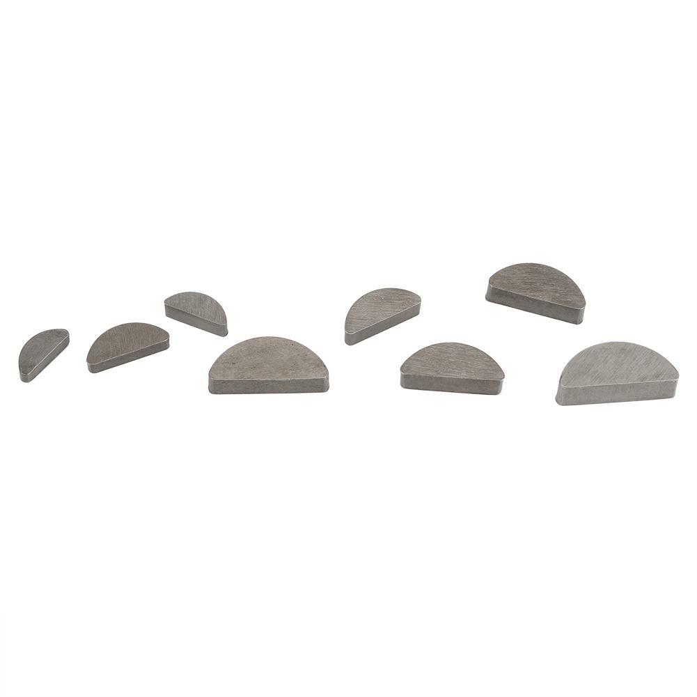 80pcs Stainless Steel Key Assortment Kit Half Moon Fasteners Various ...