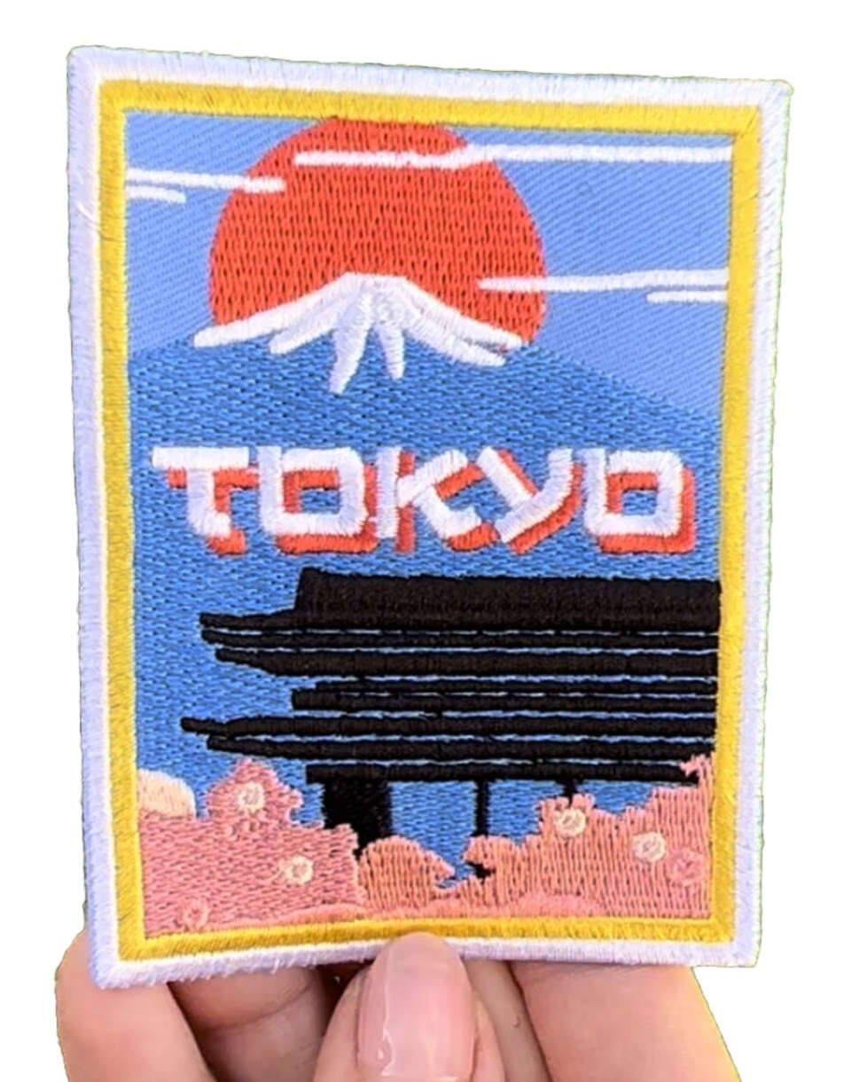 Tokyo Patch (3.5 Inch) Iron-on Badge Travel Japan Souvenir Emblem Gift ...
